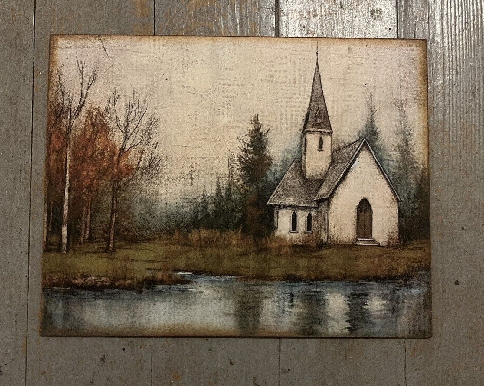Church Chapel, Primitive Folk Art, Handcrafted Plaque / Sign #8 - Etsy