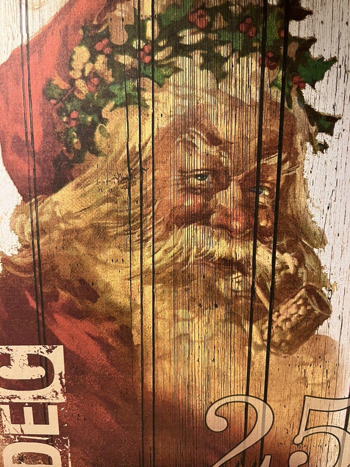 Rustic Santa, Old Fashioned Country Christmas, Handcrafted Plaque ...