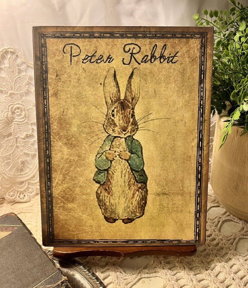 Peter Rabbit Handcrafted Plaque / Sign 5 - Etsy