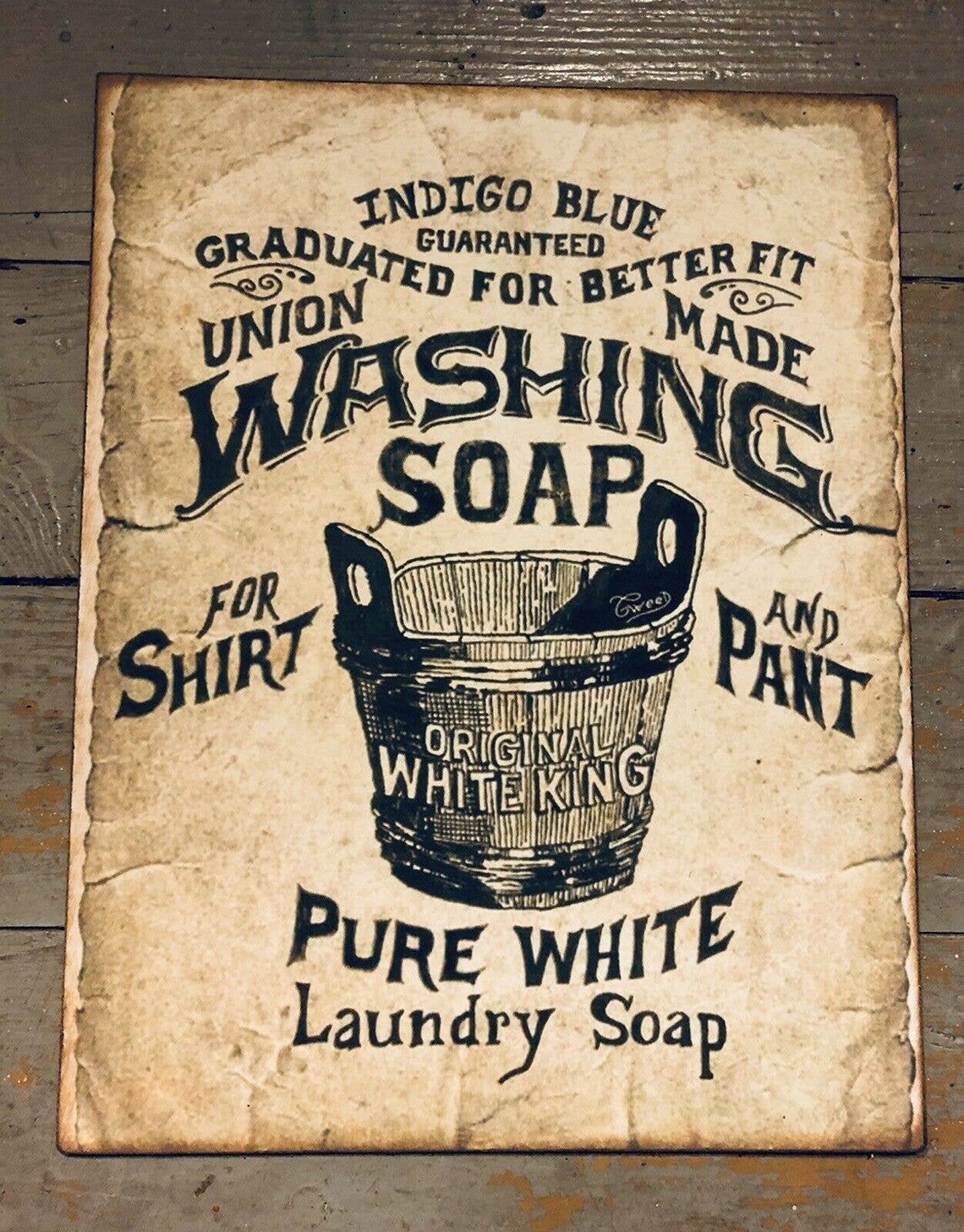Vintage Style Washing Soap Laundry Handmade Plaque / Sign - Etsy