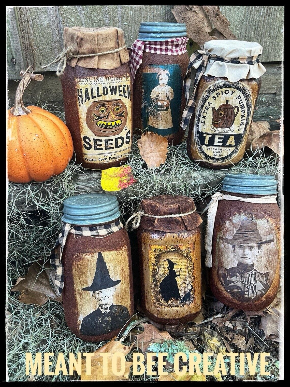 Prim Mason Jar, Victorian Witch, Grubby Grungy, Zinc Lid - Etsy