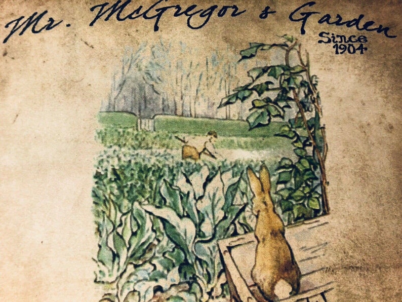 Peter Rabbit Mr. Mcgregor's Garden PRIMITIVE Handcrafted - Etsy