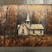 Church Chapel, Primitive Folk Art, Handcrafted Plaque / Sign #12 - Etsy