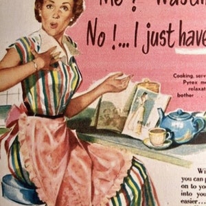 Pyrex Lady, Retro Advertisement, Handcrafted Plaque / Sign #4 - Etsy
