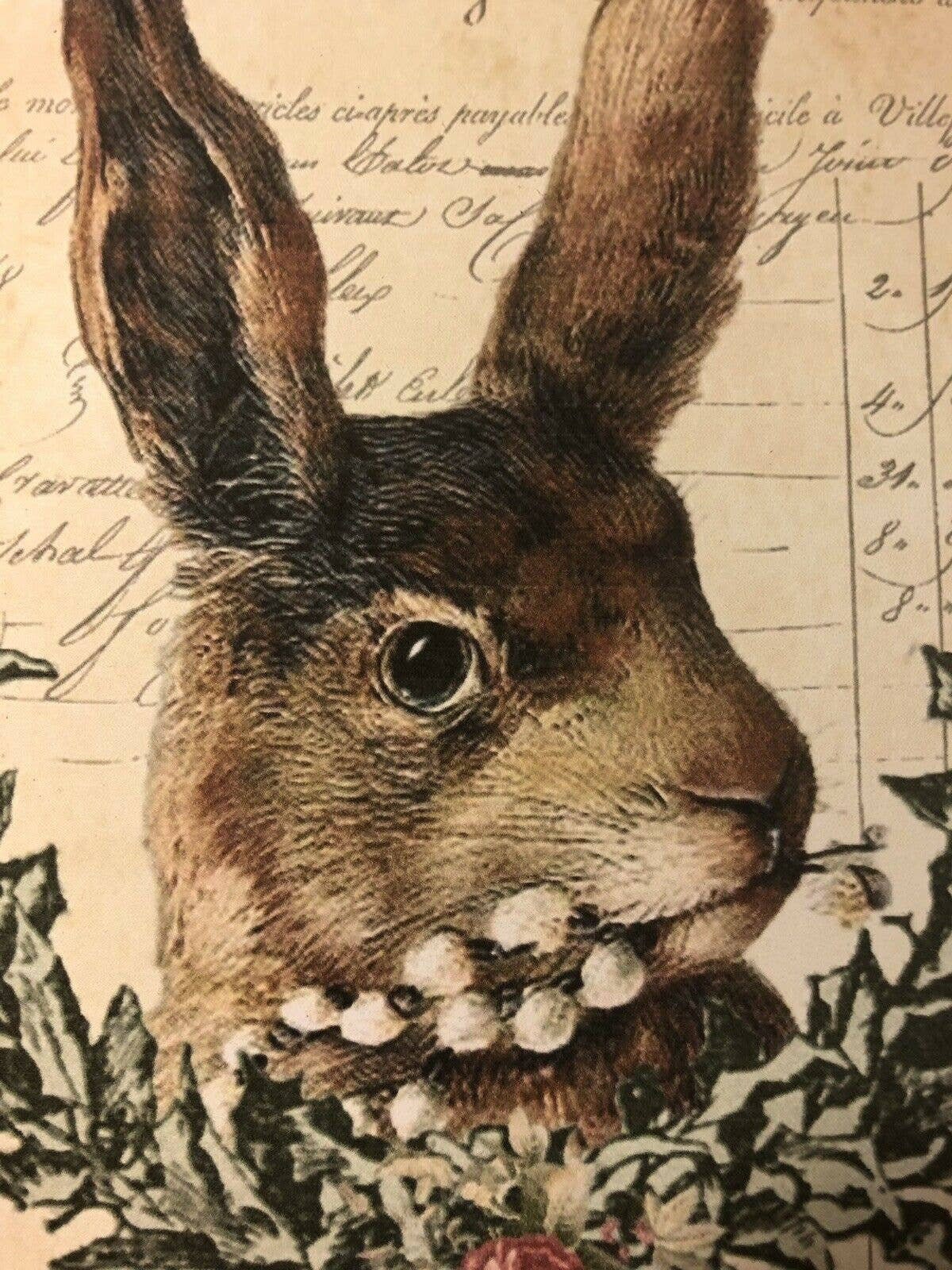 Shabby Chic French Country Rabbit Looking Right HANDCRAFTED - Etsy