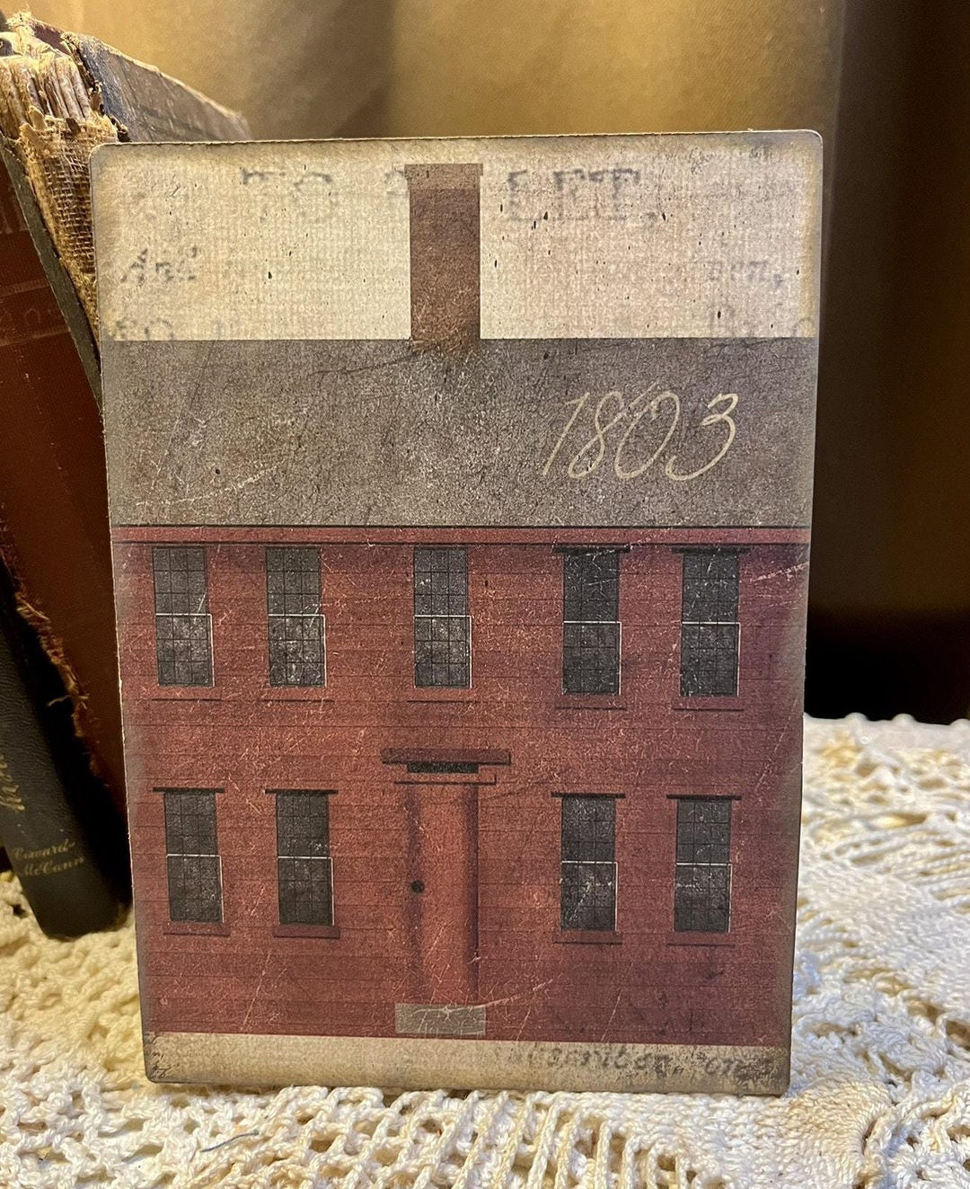 Primitive House, Folk Art, Saltbox House, Handcrafted Mini Plaque #4 - Etsy