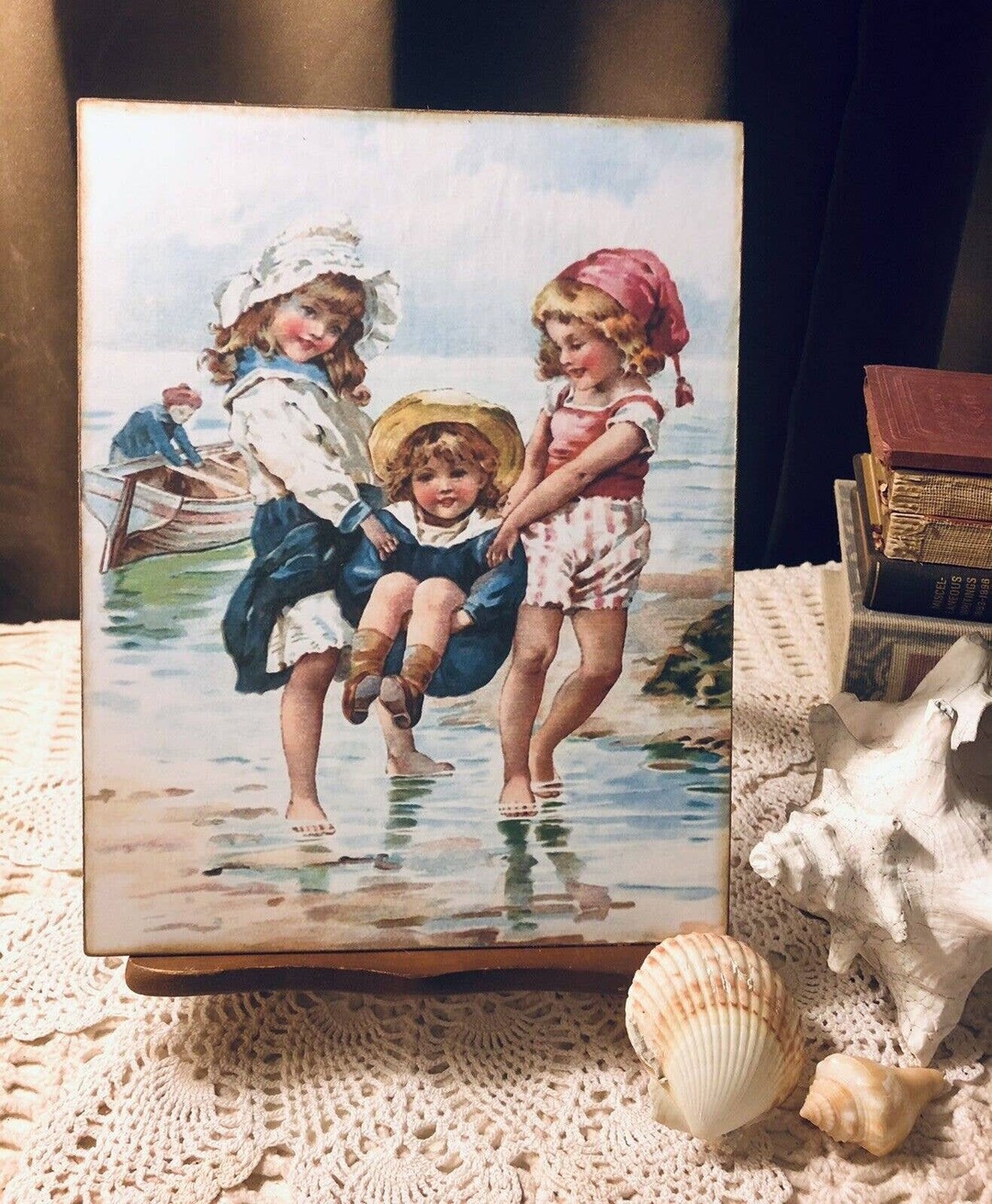 Seashore Victorian Children Handcrafted Plaque / Sign (A) - Etsy
