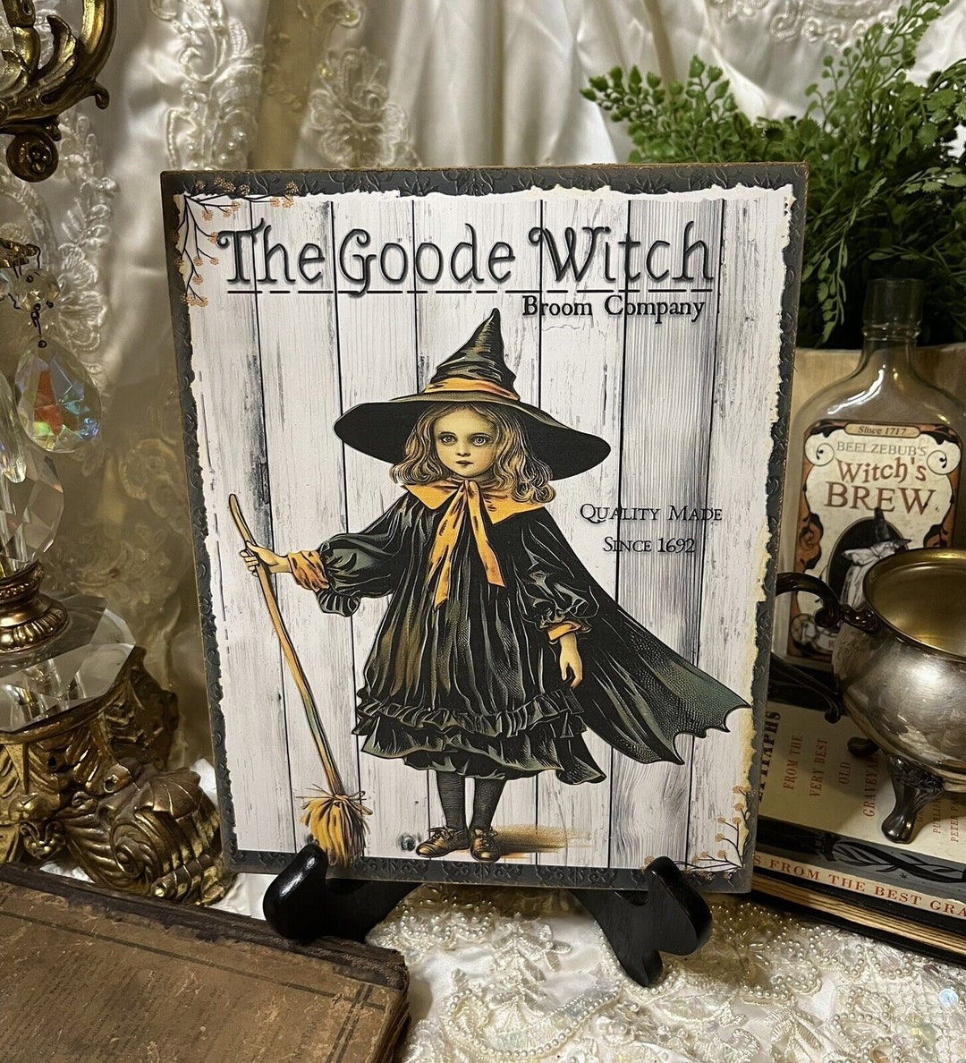 Little Witch, the Goode Witch Broom Company, Halloween Handcrafted ...