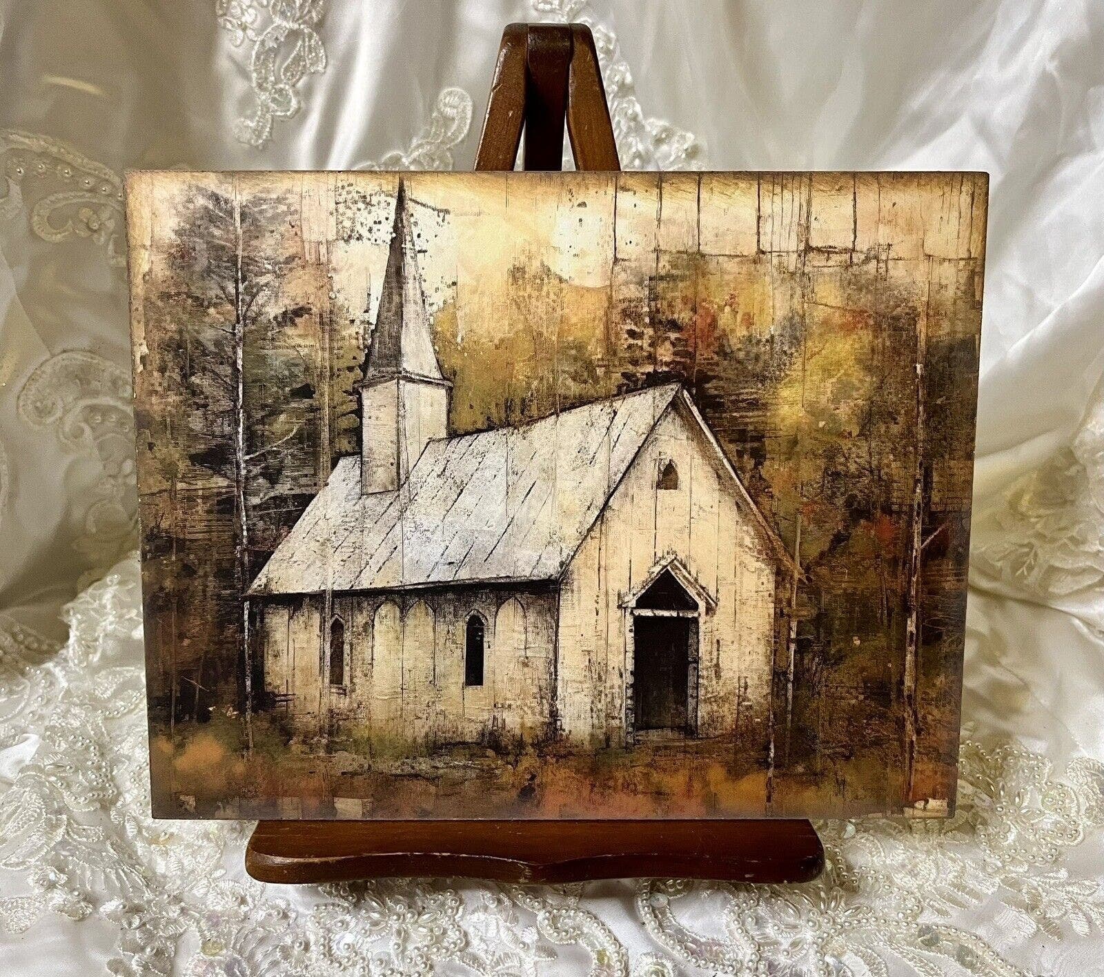 Church Chapel, Primitive Folk Art, Handcrafted Plaque / Sign #5 - Etsy