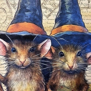 Witch Mice Handcrafted Plaque Sign - Etsy