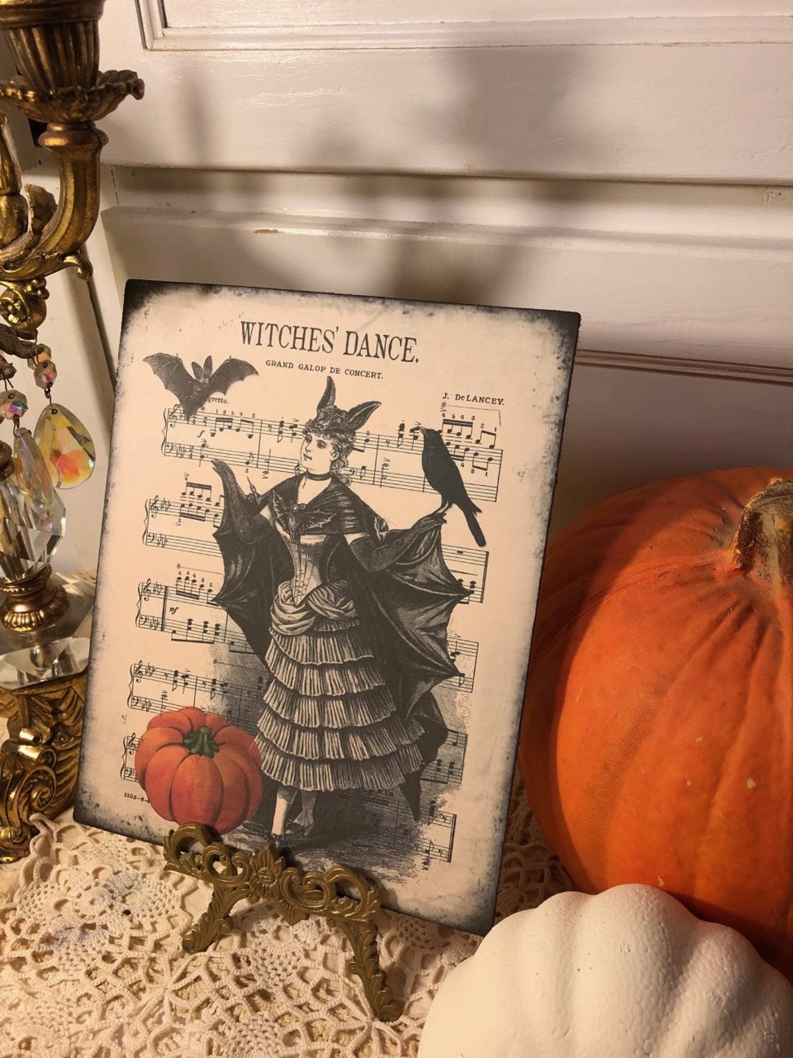 Witches Dance Handcrafted Sign / Plaque Halloween | Etsy