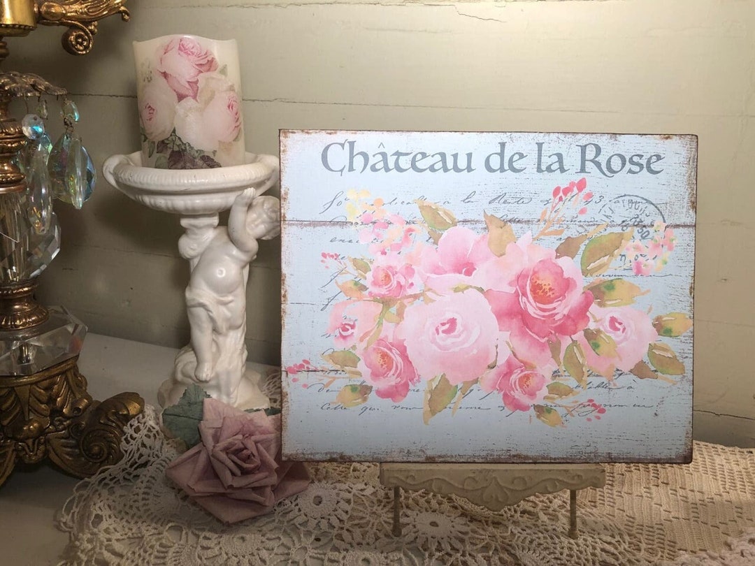 Shabby Chic Chateau De La Rose French Country Vintage Style Handcrafted ...
