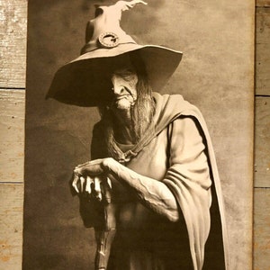 Creepy Old Hag Ugly Witch Gothic Horror, Handcrafted Plaque / Sign - Etsy