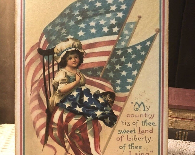 American Flag, Patriotic, Little Betsy Ross Americana Handcrafted ...