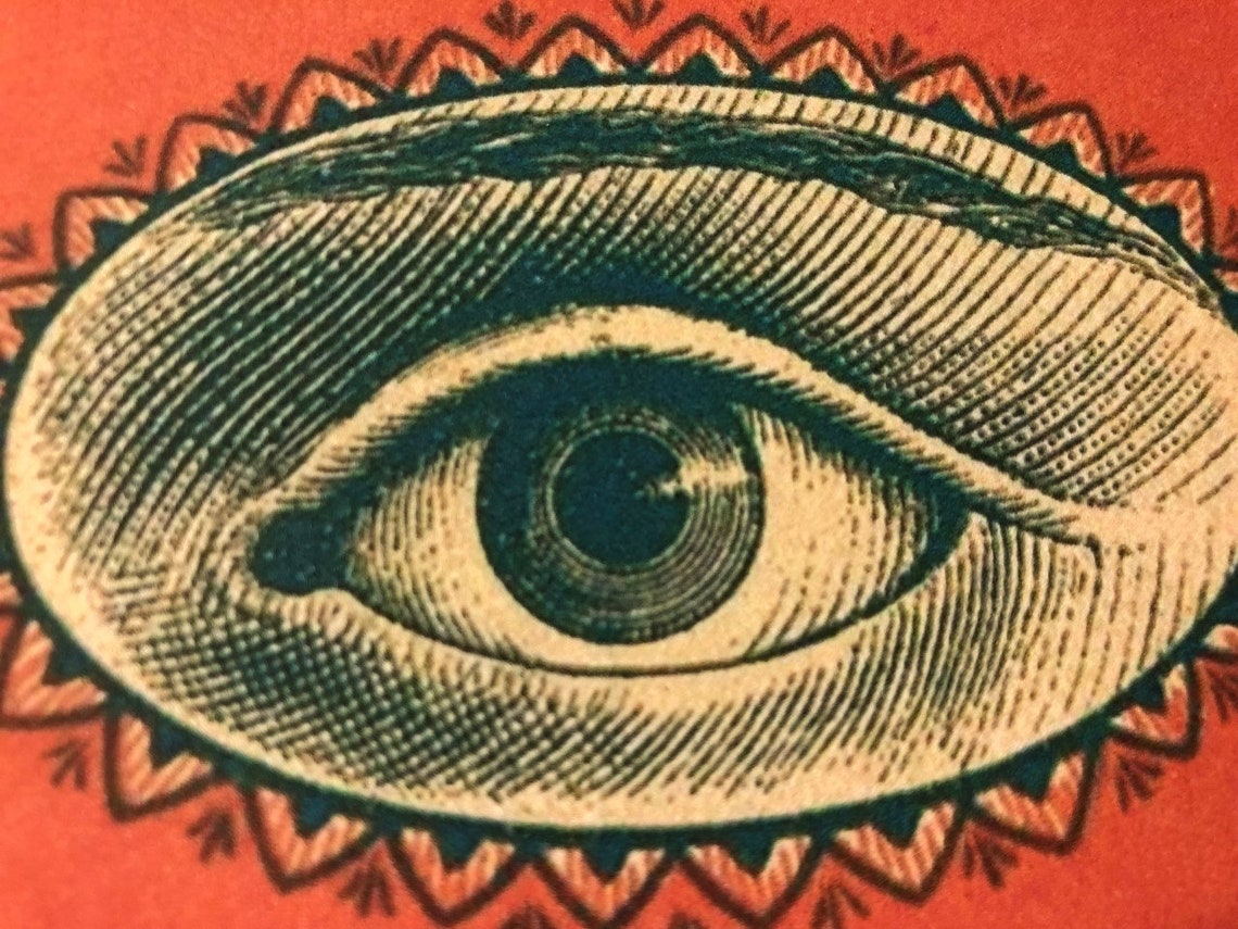 All Seeing Eye Art Deco Mystical Evil Eye Handcrafted | Etsy