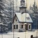 Church Chapel Snow Scene, Primitive Folk Art, Handcrafted Plaque / Sign ...