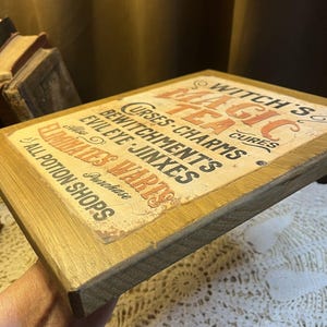 Witch’s Magic Tea, Handcrafted Wooden Sign - Etsy