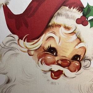 Jolly Retro Santa Vintage Style CHRISTMAS Handcrafted Plaque / Sign #1 ...