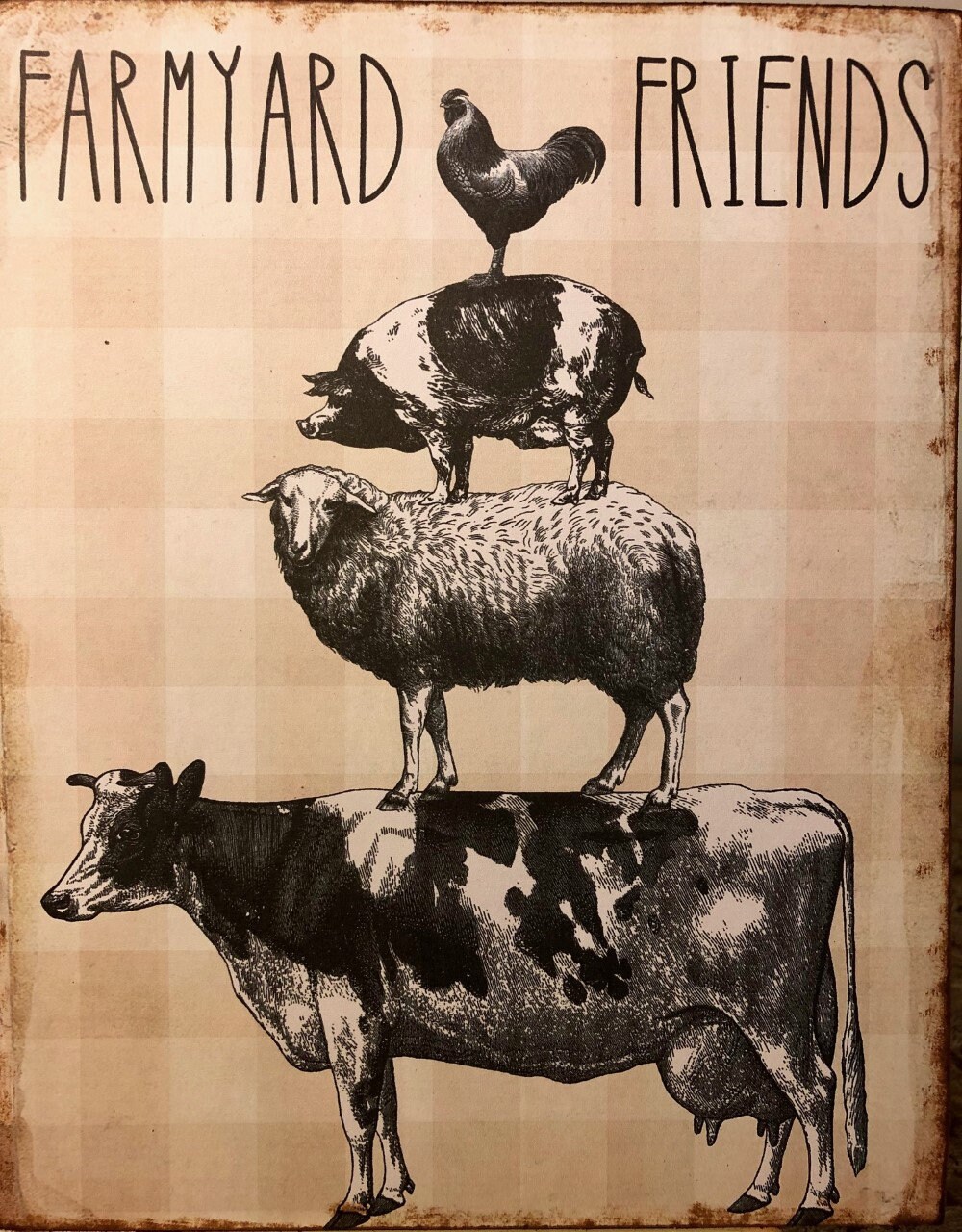 Farmyard Friends, Rustic, Farmhouse HANDCRAFTED Sign / Plaque - Etsy