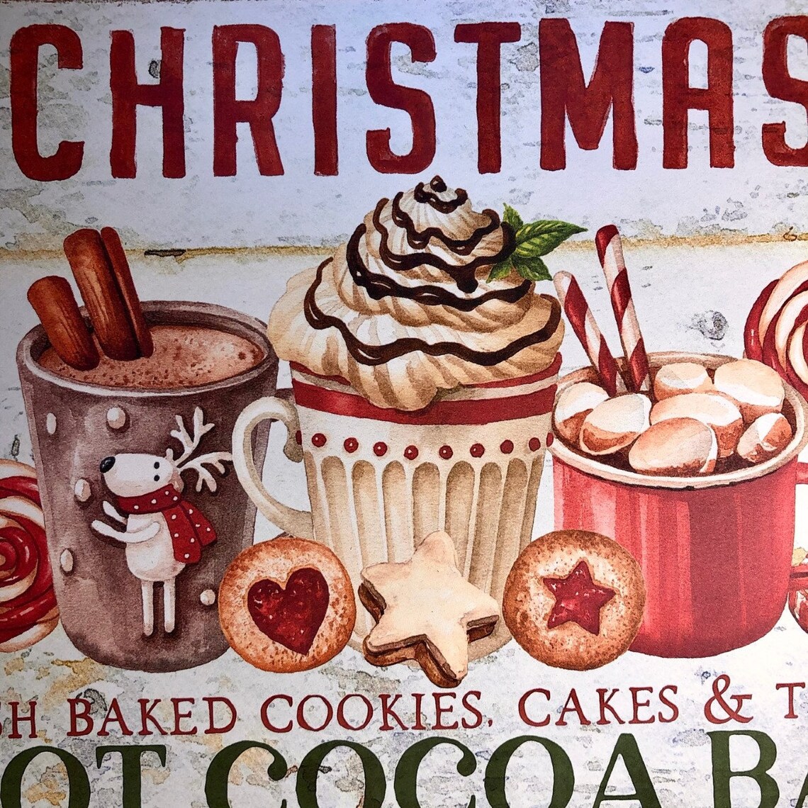 Christmas Bakery & Candy Shop Handcrafted Plaque / Sign - Etsy