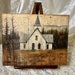 Church Chapel, Primitive Folk Art, Handcrafted Plaque / Sign #9 - Etsy