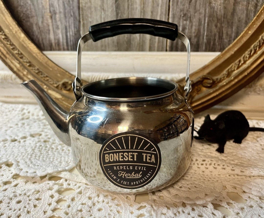 Vintage Tea Kettle Pot, OOAK, Spooky Decor - Etsy