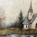 Church Chapel, Primitive Folk Art, Handcrafted Plaque / Sign #8 - Etsy