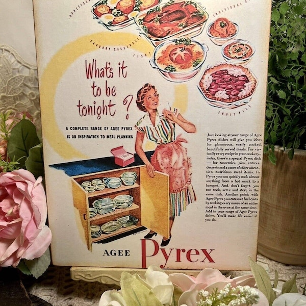 Vintage Pyrex Sign - Etsy