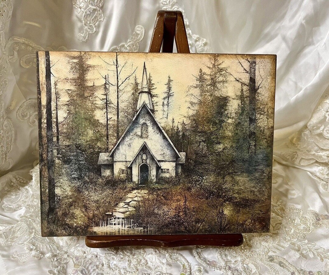 Church Chapel, Primitive Folk Art, Handcrafted Plaque / Sign #11 - Etsy