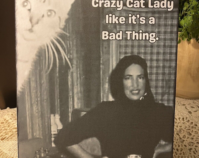 Grey Gardens, Little Edie Beale, Crazy Cat Ladies, Handcrafted Plaque ...