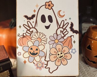 Peace Sign Ghost - Etsy