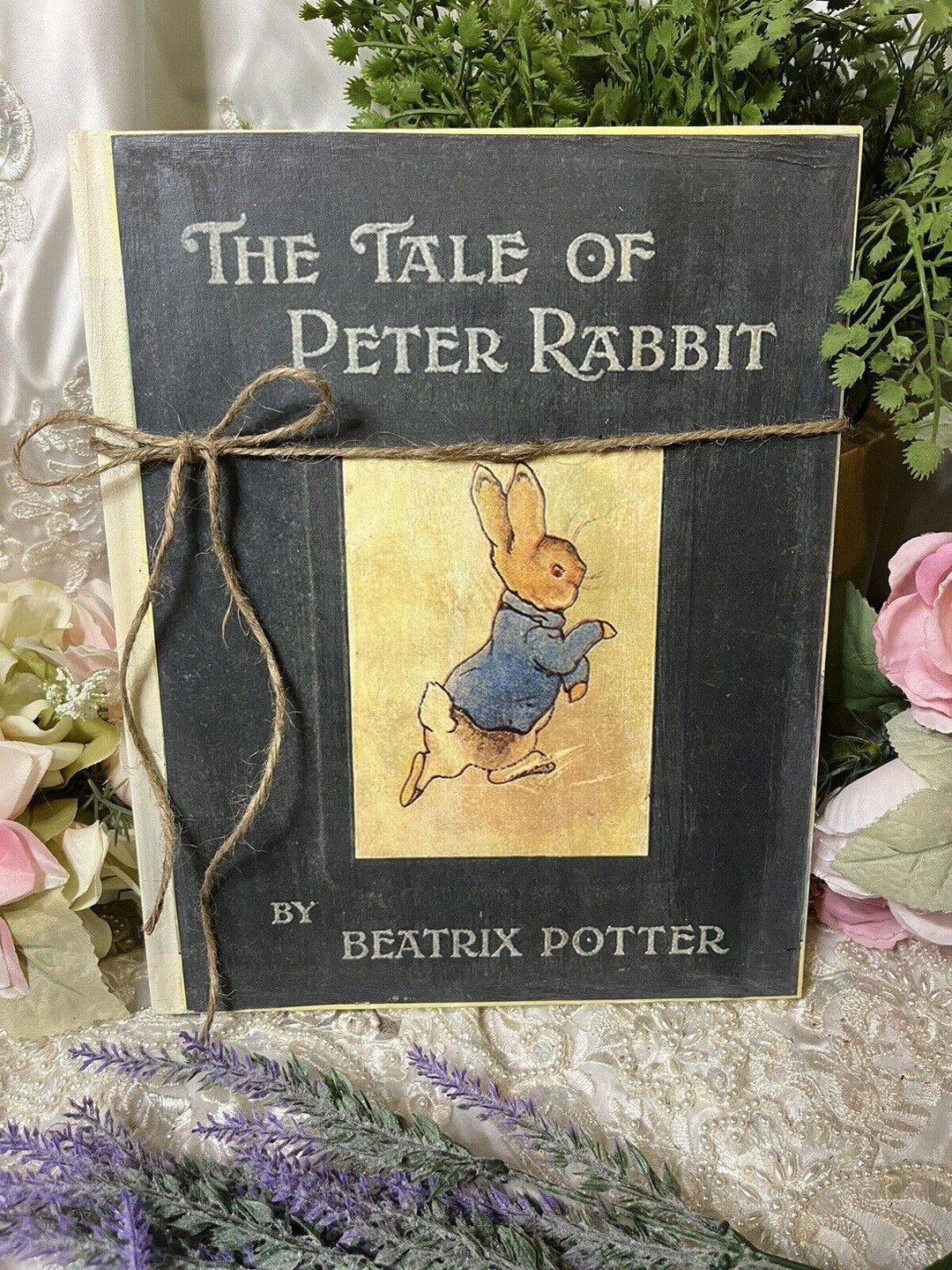 Altered Book, the Tale of Peter Rabbit, Country Cottage, Shabby Chic ...
