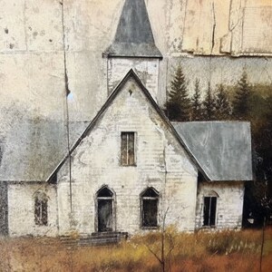 Church Chapel, Primitive Folk Art, Handcrafted Plaque / Sign #9 - Etsy