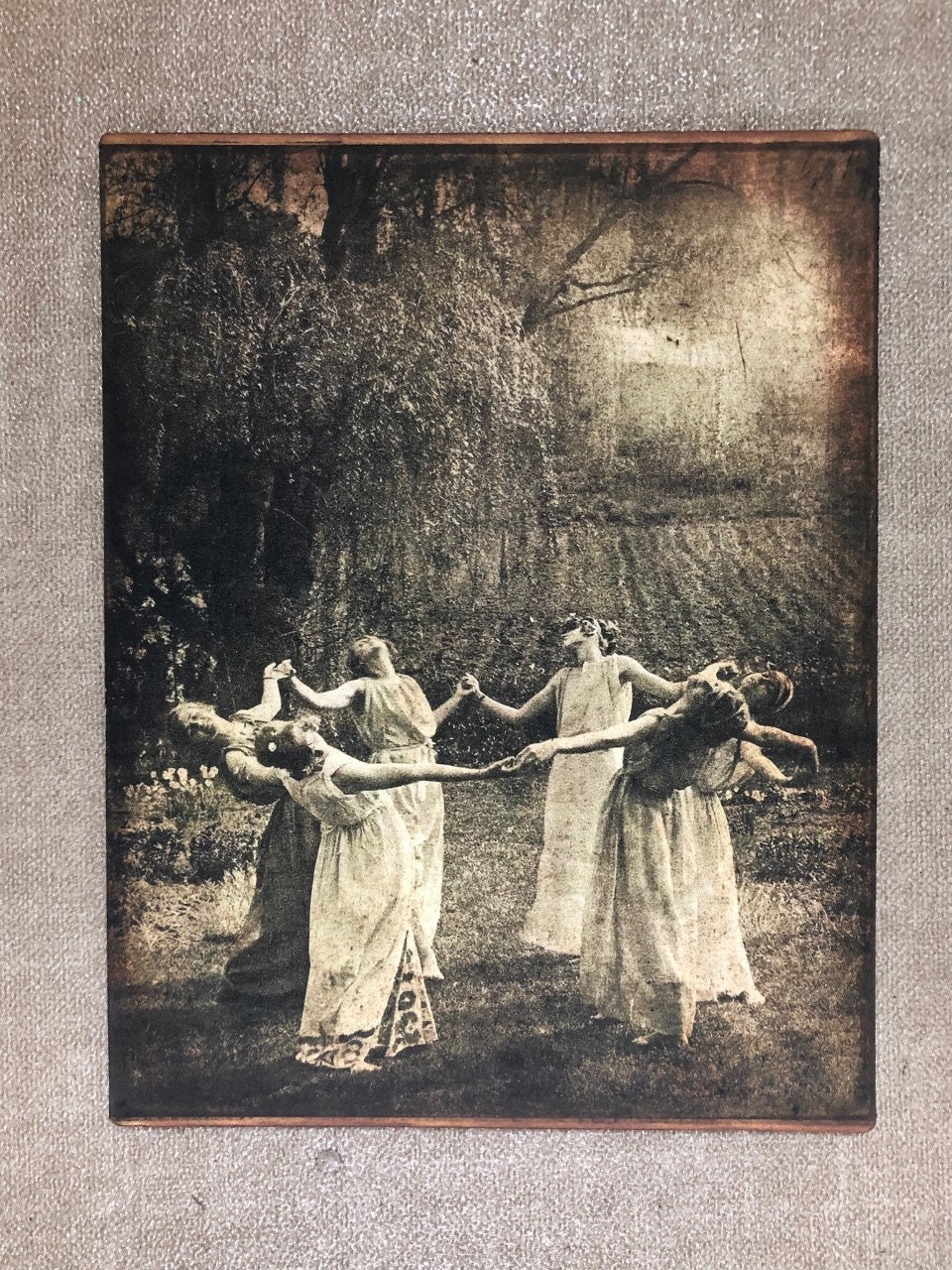 The Witches Circle, Witch Coven Dance, Vintage Halloween Decor ...