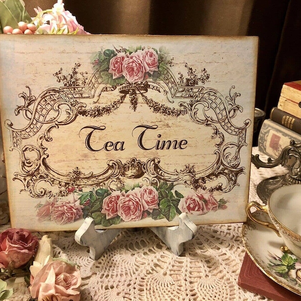 Tea Time Sign - Etsy