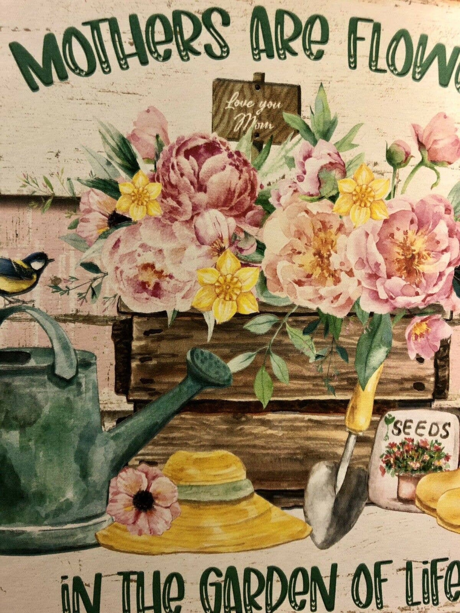 Mothers Are Flowers in the Garden of Life Handcrafted Plaque - Etsy