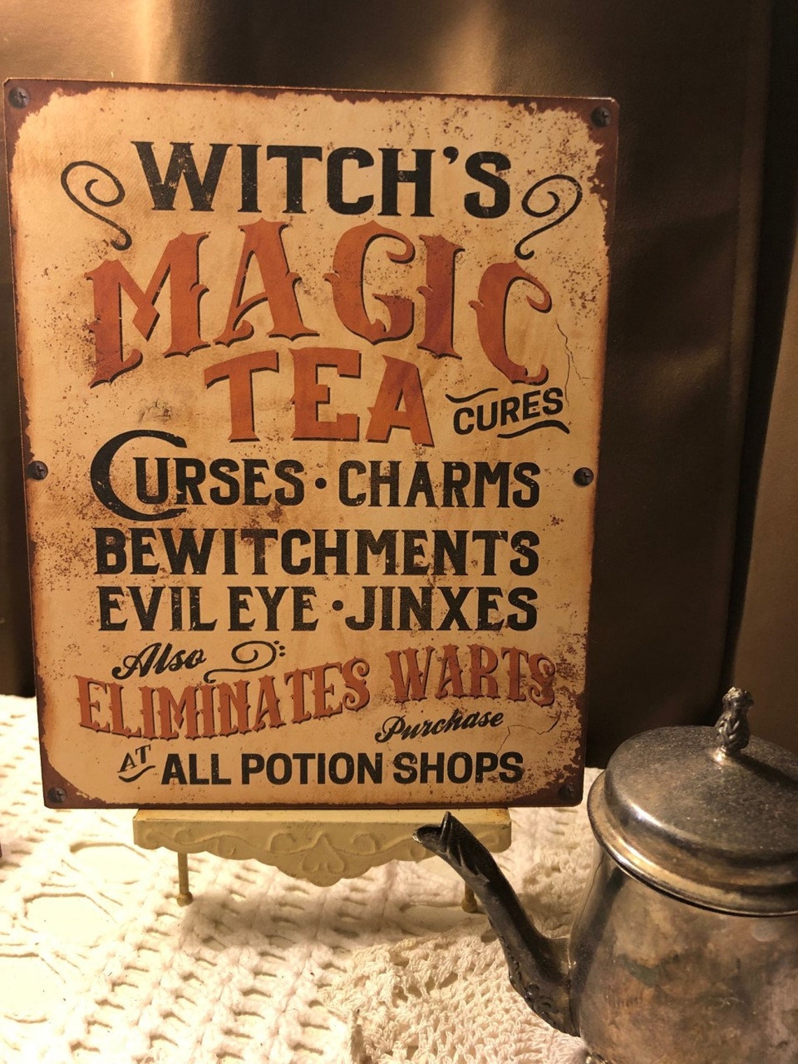 Witch's Magic Tea Potions Cures Vintage Style - Etsy