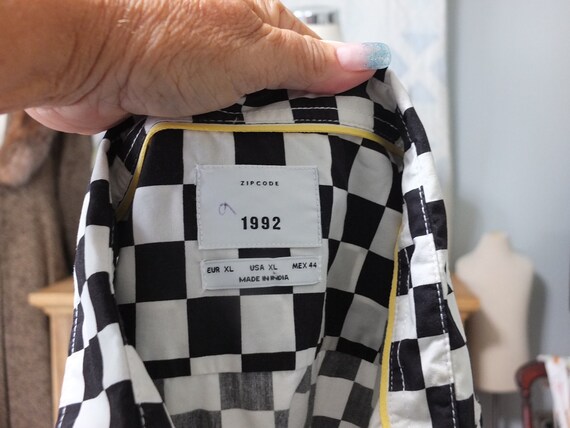 Pre-loved, vintage Zip Code 1992 designer shirt - bla… - Gem