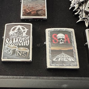 Sons of Anarchy New Zippo Lighters First 9 Collection With Display Case. - Etsy