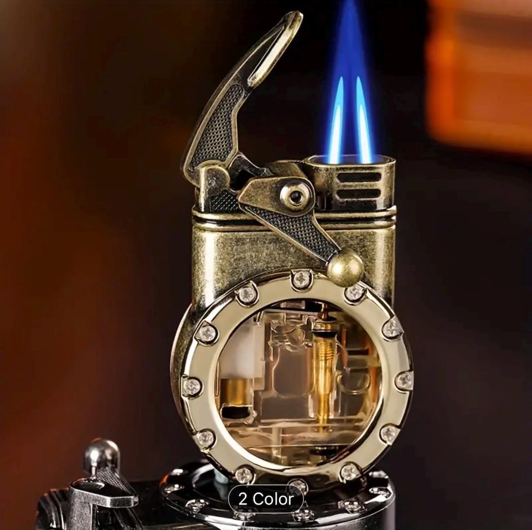 Steampunk Butane Torch Lighters, Rocker Ignition With Transparent ...