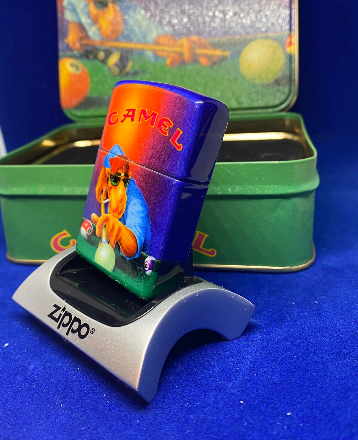 1993 Zippo Joe Camel Pool - Collector's Edition W/ Tin - RJR Tobacco ...