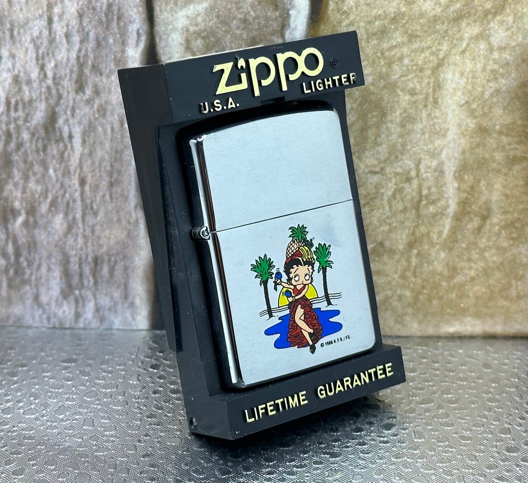 1995 Zippo Betty Boop Hawaiian Style New in Box Rare - Etsy