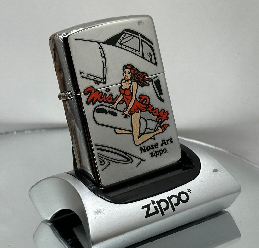 2012 Zippo Nose Art Pinup Girl New And Unfired Etsy