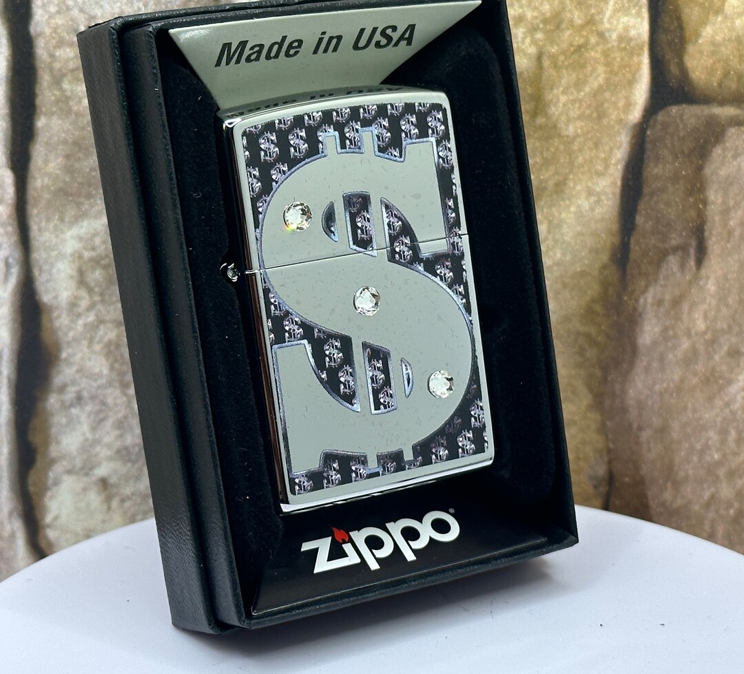 Zippo Swarovski Crystals Money Lighter New & Unfired - Etsy