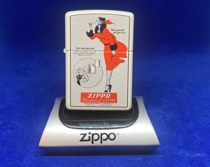 Zippo Windy Girl Red Dress White Matte Lighter New Unfired | Etsy Singapore