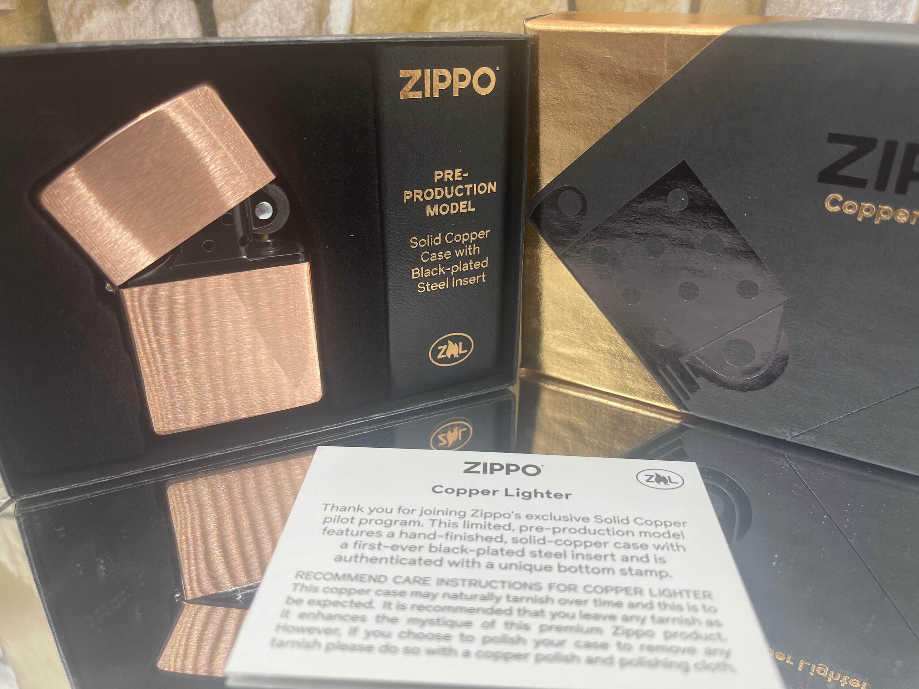 2022 Solid Copper Zippo Lighter Limited Edition Pre-production - Etsy UK