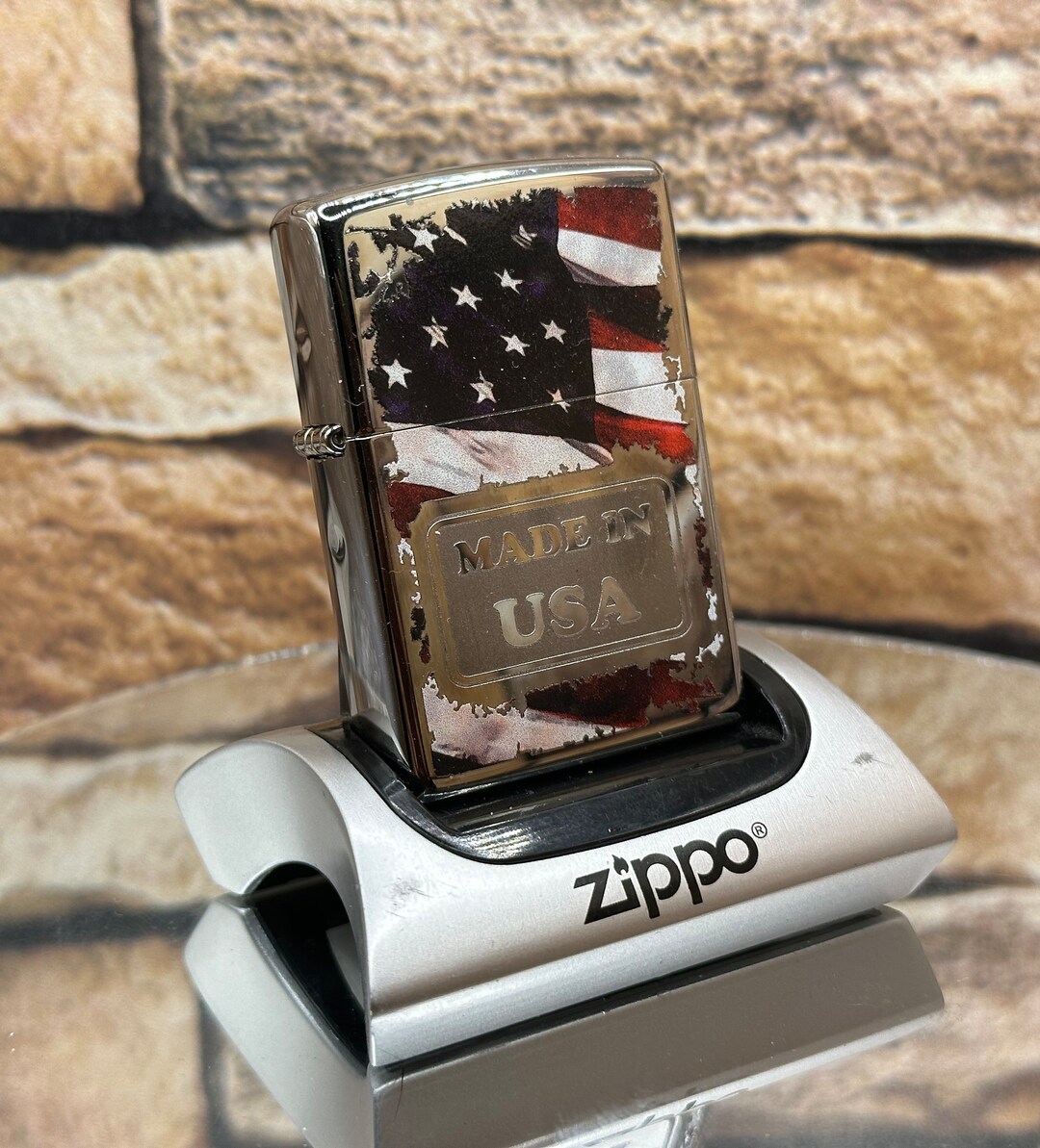 Zippo American Flag Made in USA New in Box Unfired - Etsy