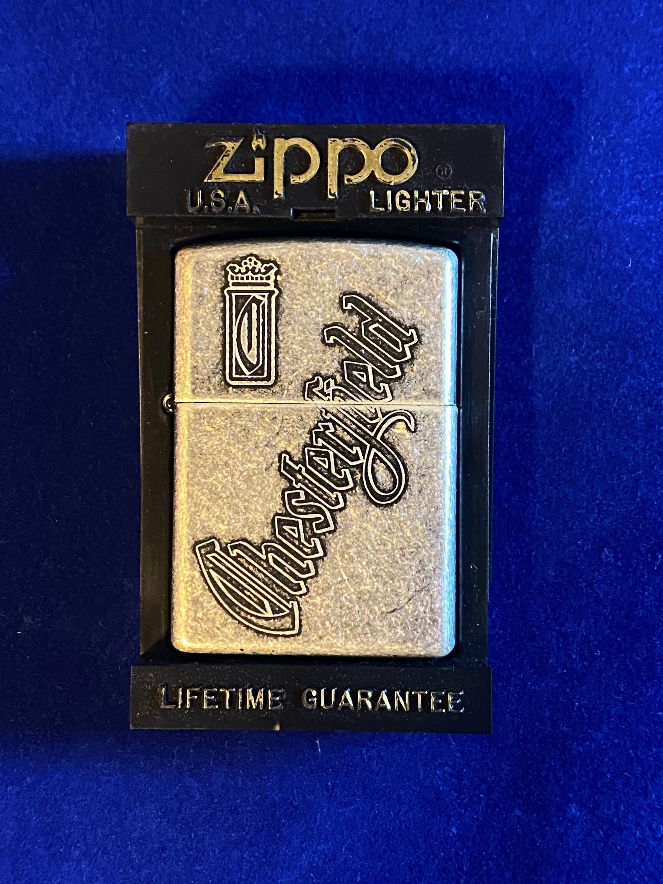 1997 Zippo Chesterfield Cigarettes Antique Silver Limited | Etsy