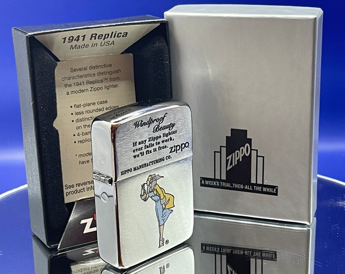 Zippo Windy Girl Vintage 1941 Design New in Collectors Box Very Rare - Etsy