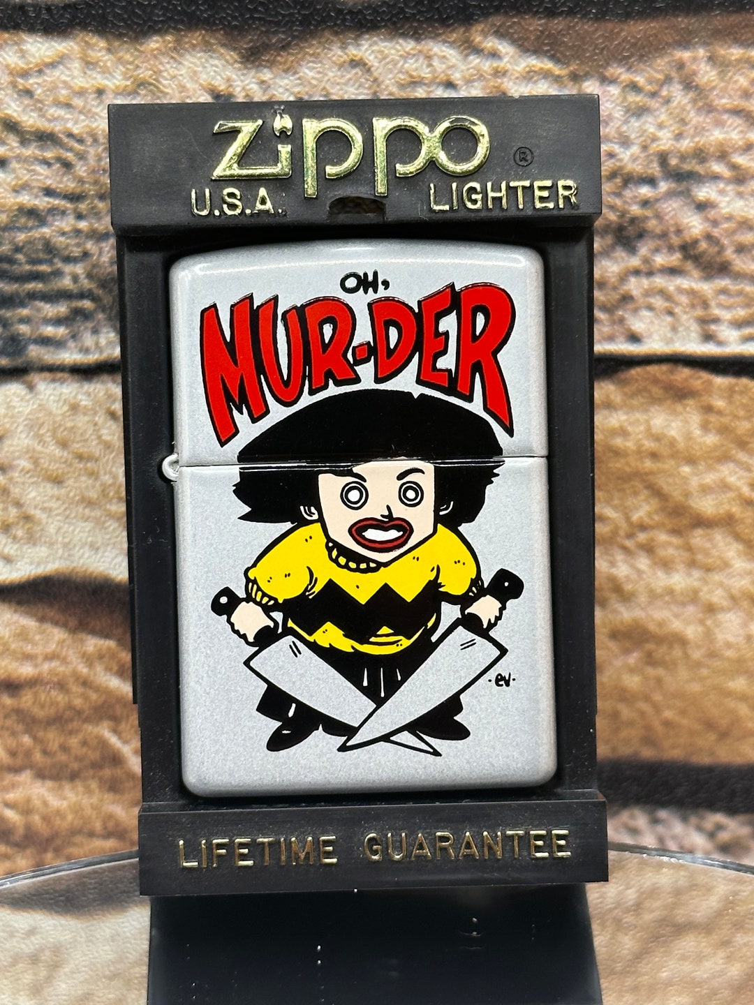 1997 Zippo Oh Murder Evan Dorkin Flame Rite Smoke Kings New & Unfired ...